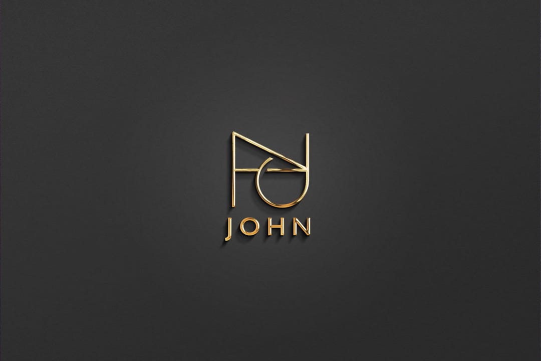 JOHN Name Logo Design Instant Download Premade Logo Minimalist Design - Etsy