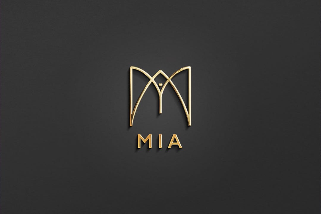 MIA Name Logo Design Instant Download Premade Logo Minimalist Design - Etsy
