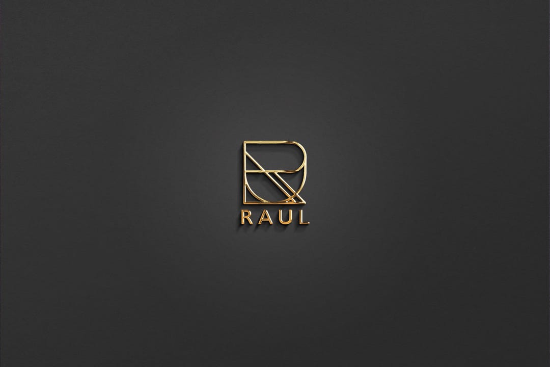 RAUL - Name Logo Design | Instant Download | Premade Logo | Minimalist ...