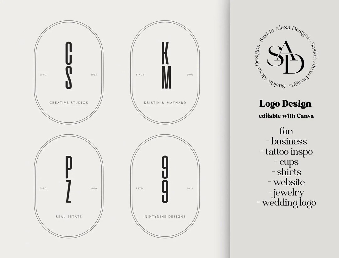 Editable Logo Design With Master Resell Rights - Etsy