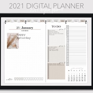 2021 Dated Digital Planner Daily Planner iPad Planner for Goodnotes ...