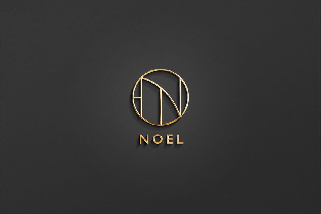 NOEL Name Logo Design Instant Download Premade Logo Minimalist Design ...