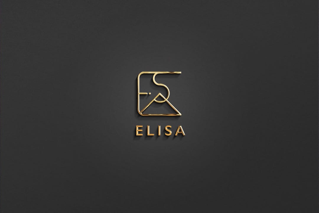 ELISA Name Logo Design Instant Download Premade Logo Minimalist Design ...