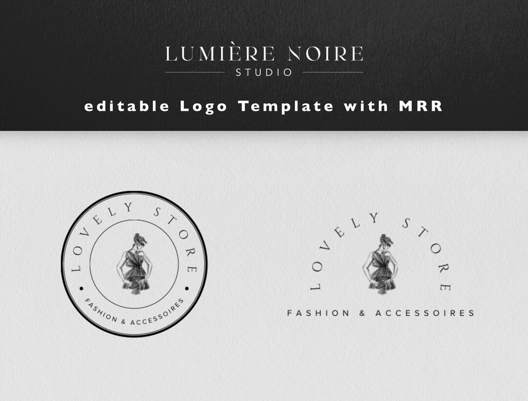 Editable Logo Design With Master Resell Rights - Etsy