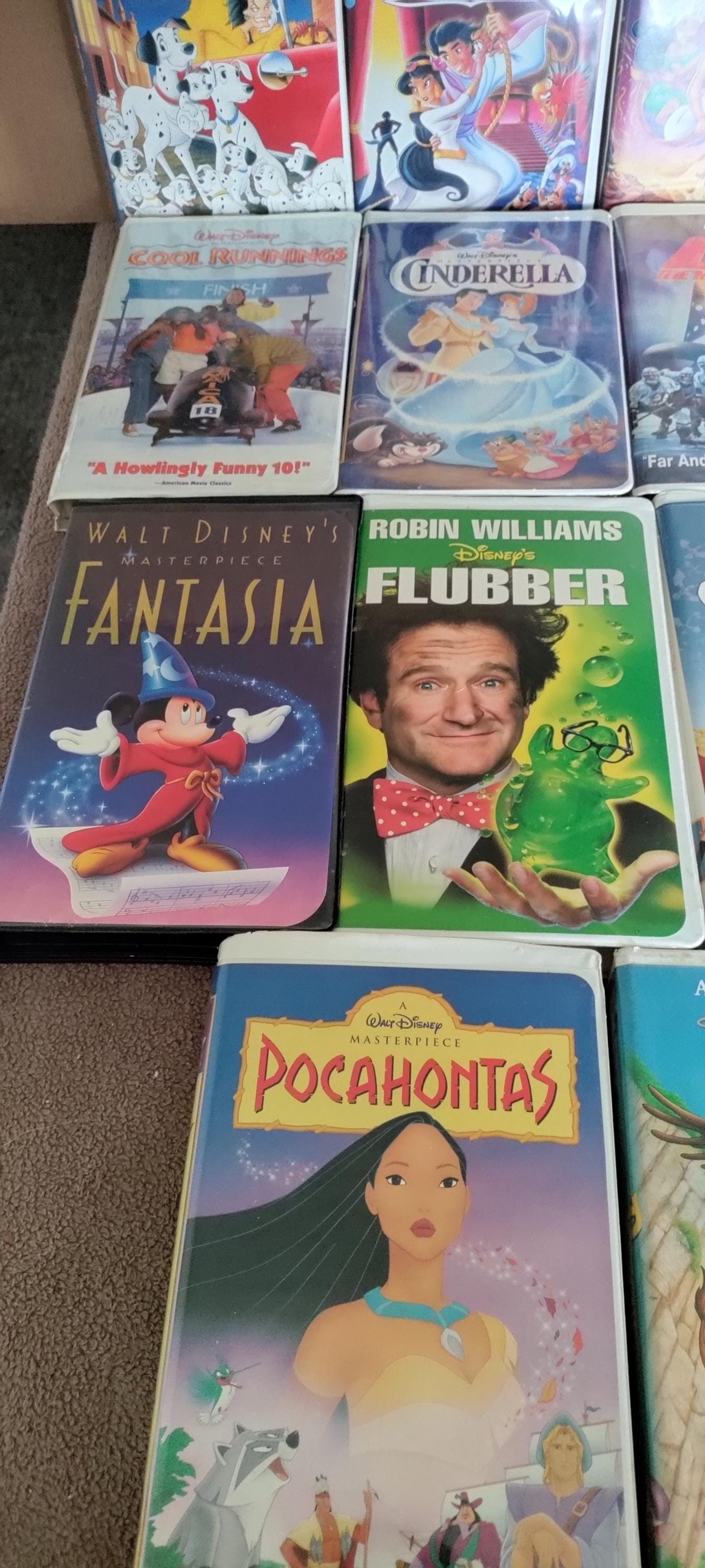 15 ~ Vintage 1990s Walt Disney VHS Movies Black Diamond, Masterpiece ...