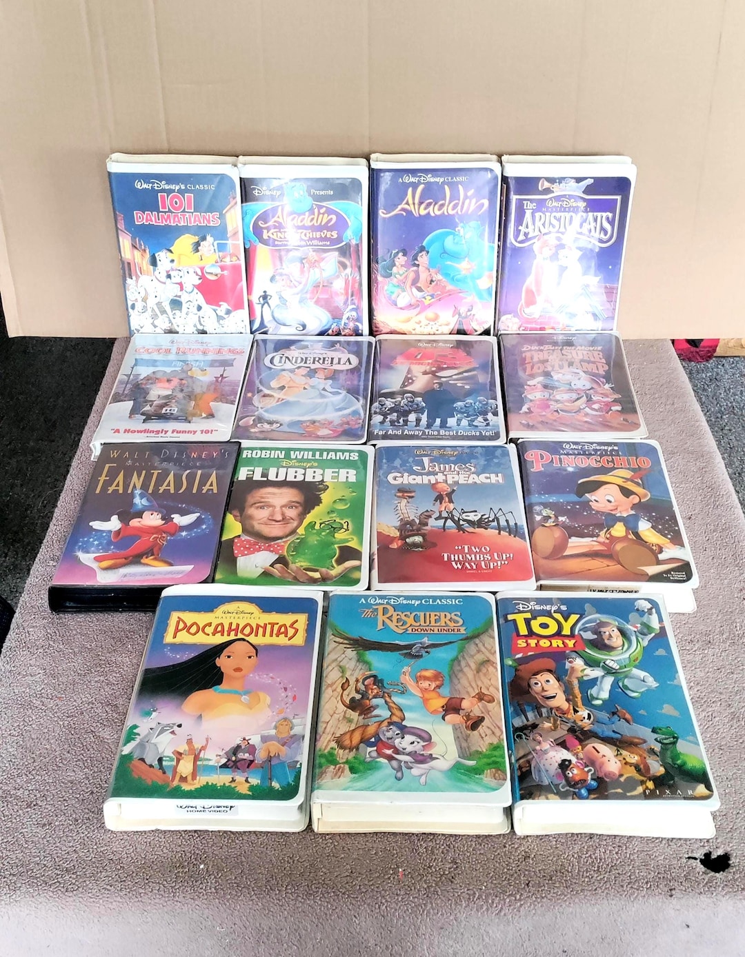 15 ~ Vintage 1990s Walt Disney VHS Movies Black Diamond, Masterpiece ...