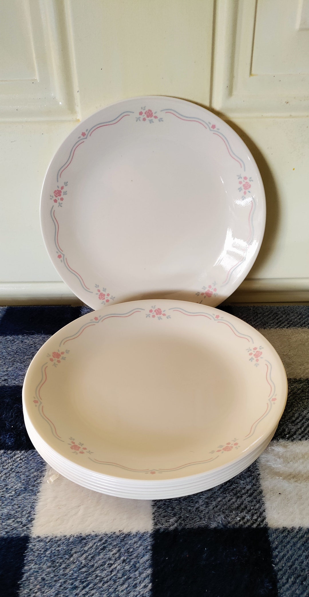 Set of 8 Corelle Corningware English Breakfast 10-1/4 Dinner Plates - Etsy