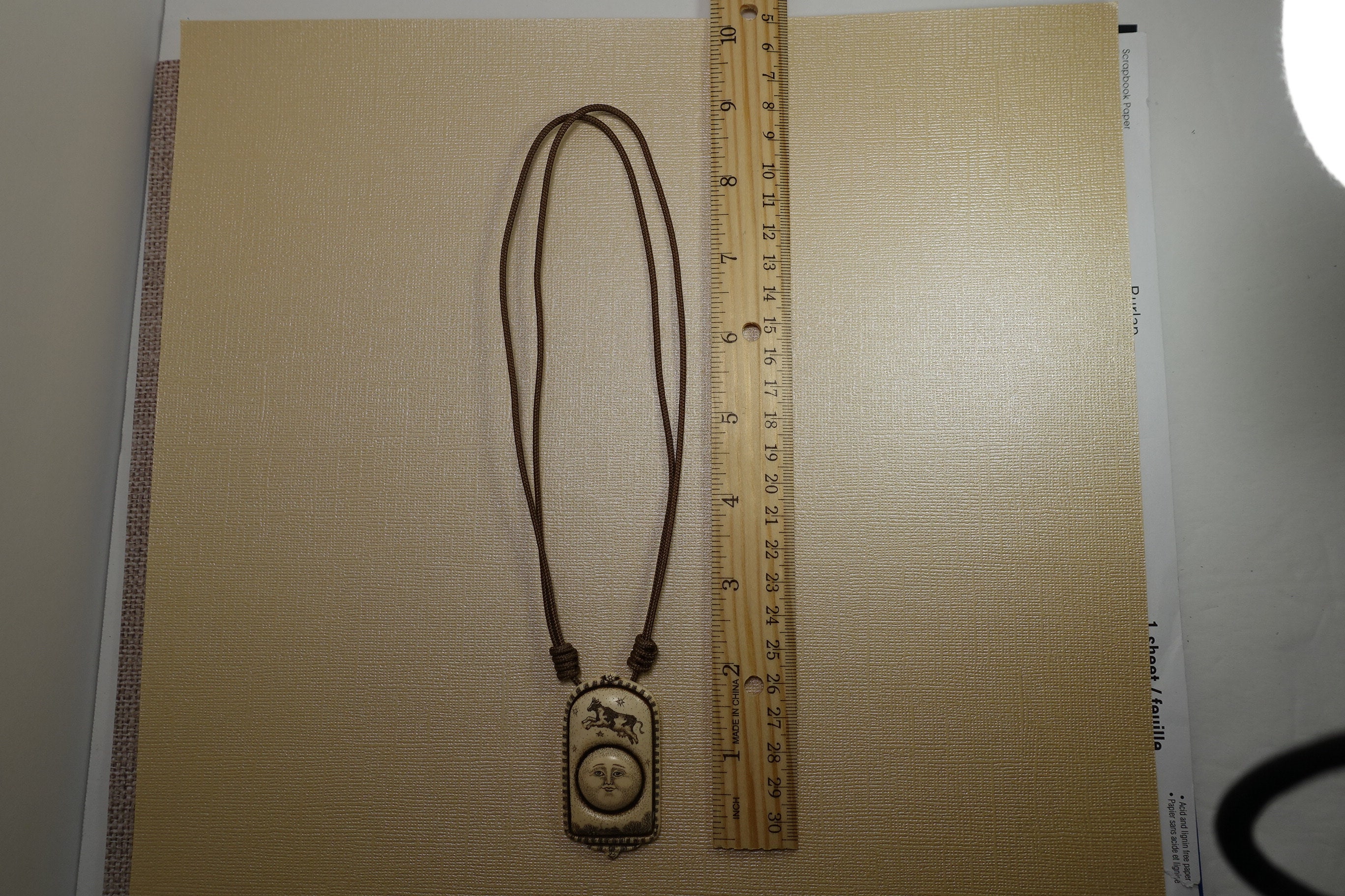 Cow Jumping Over the Moon Pendant Brooch Pin Scrimshaw Technique by ...