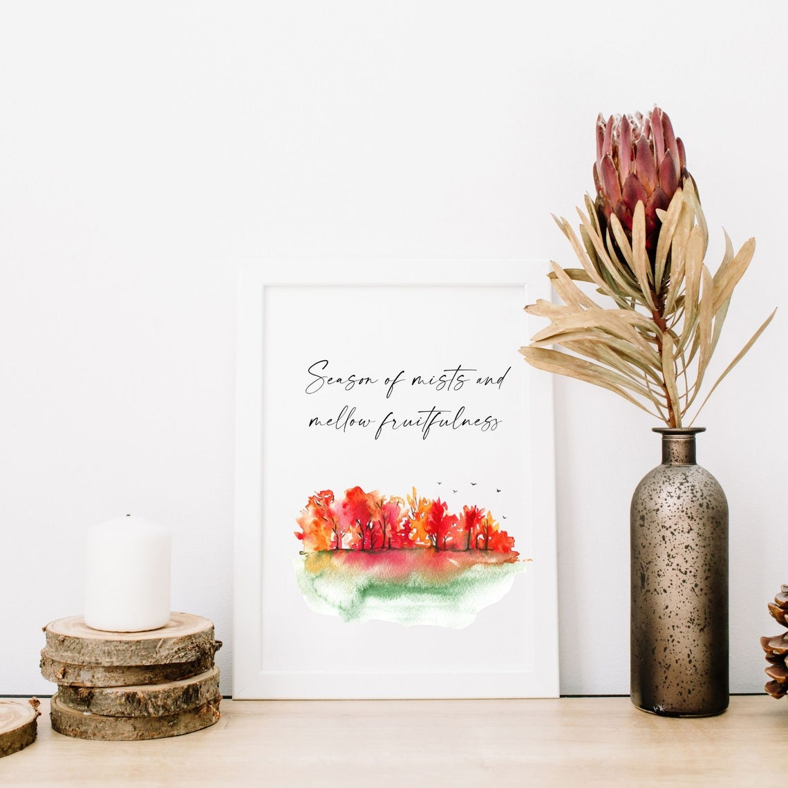 Season Of Mists And Mellow Fruitfulness Printable Art Etsy