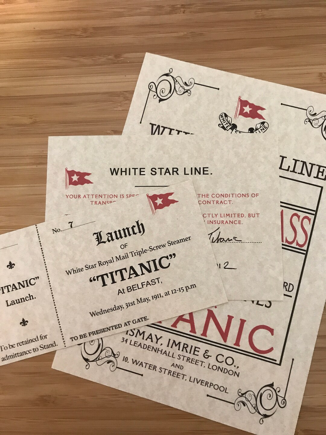 Titanic Limited Edition Ticket Gift Set, Includes Ticket, Poster ...