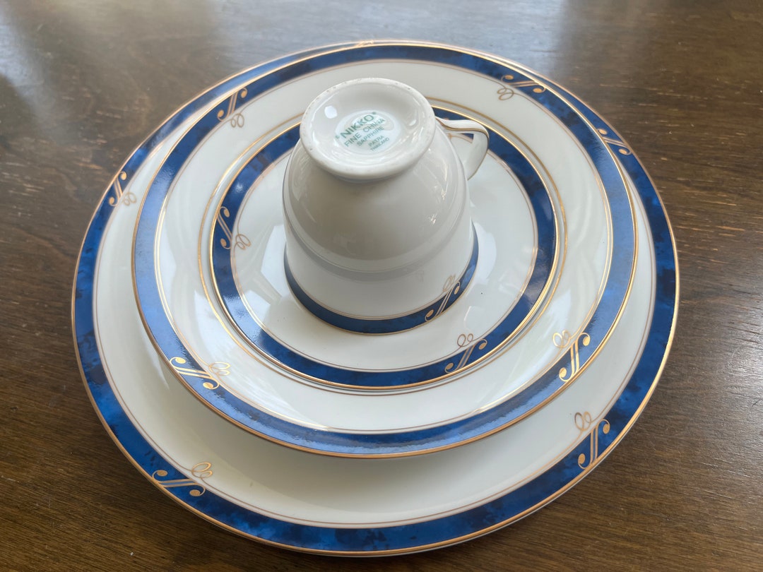 Nikko Sapphire Blue Gold Dinnerware Your Choice - Etsy