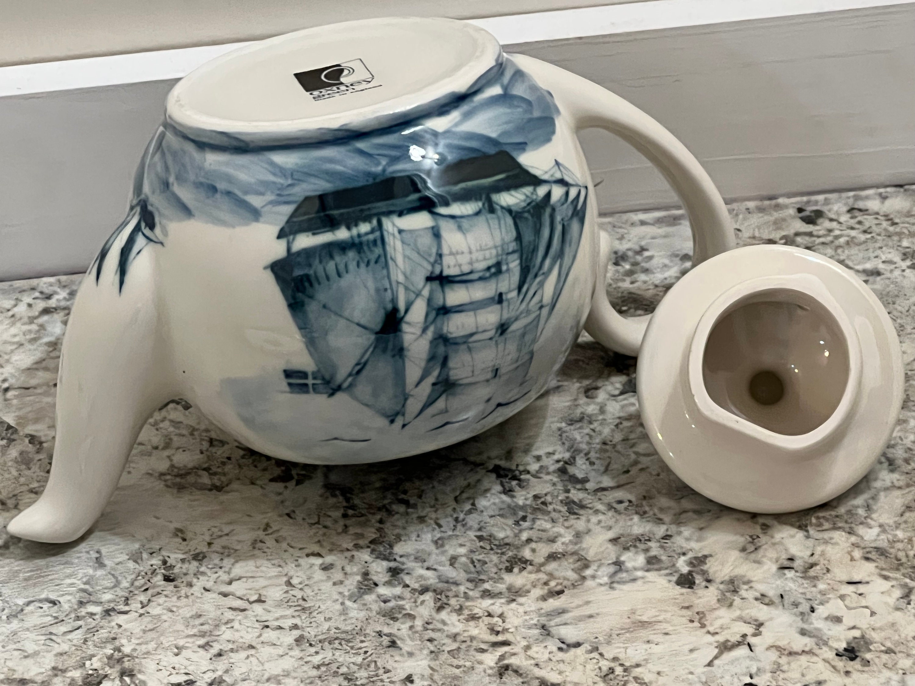 Oxney Green Nautical Sail Ship Teapot New Unused - Etsy