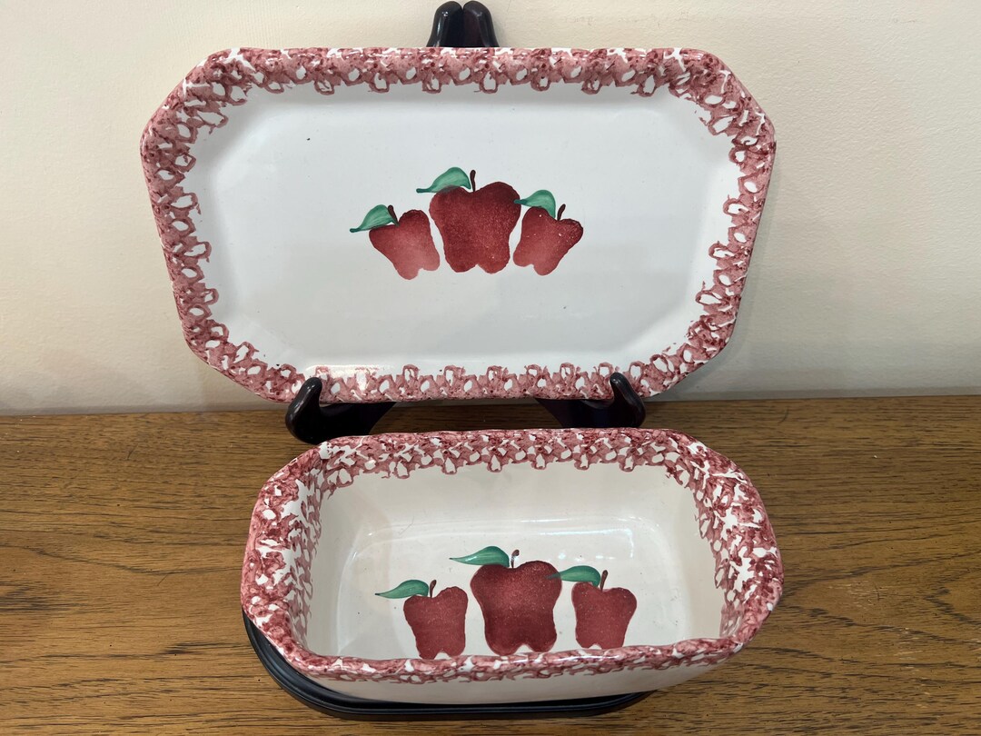 Vintage Neher Pottery Marked 1996 Rectangular Cinnamon Pull Aparts ...