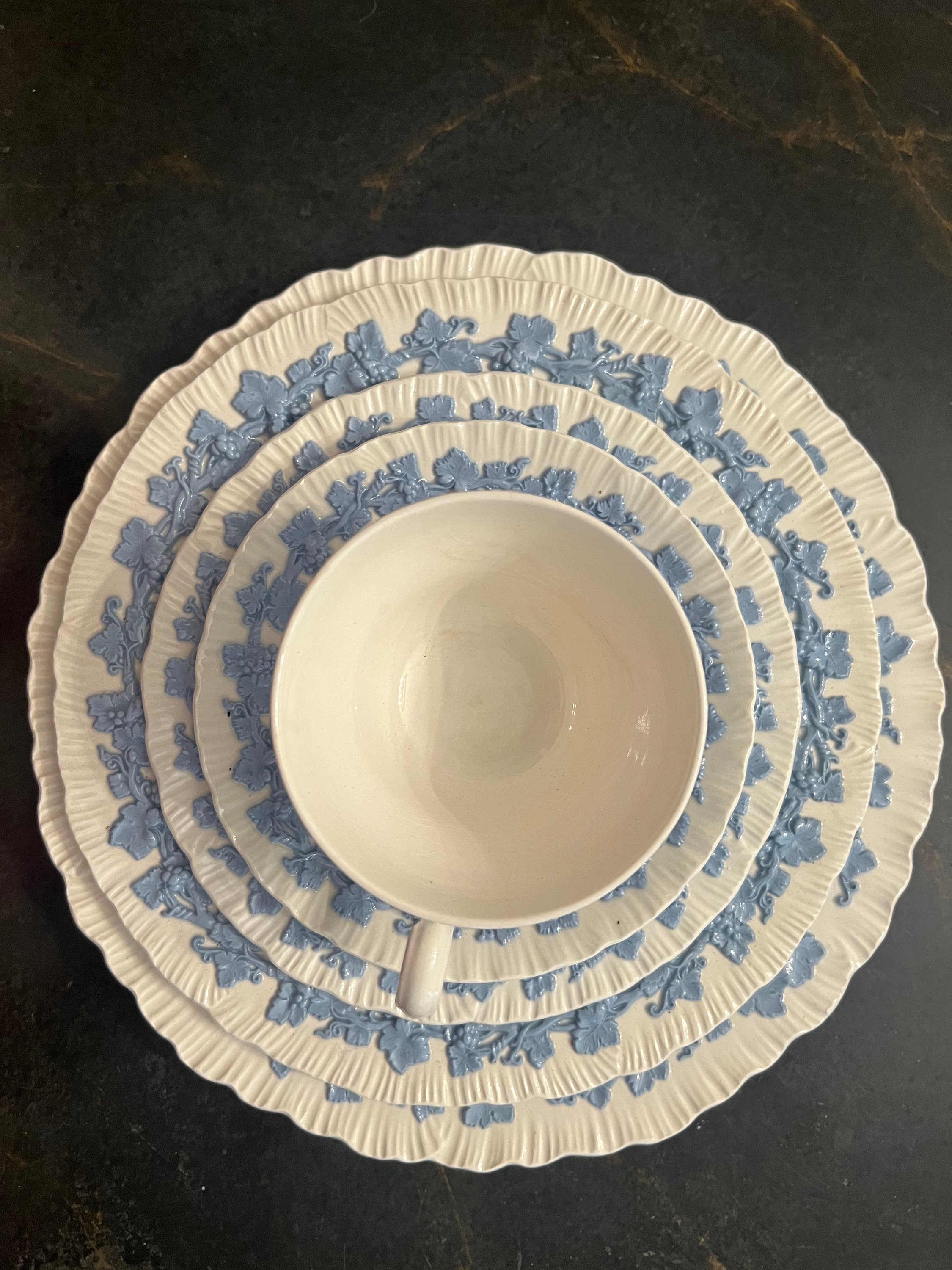 Vintage Wedgwood Lavender on Cream Color (shell Edge)by WEDGWOOD ...