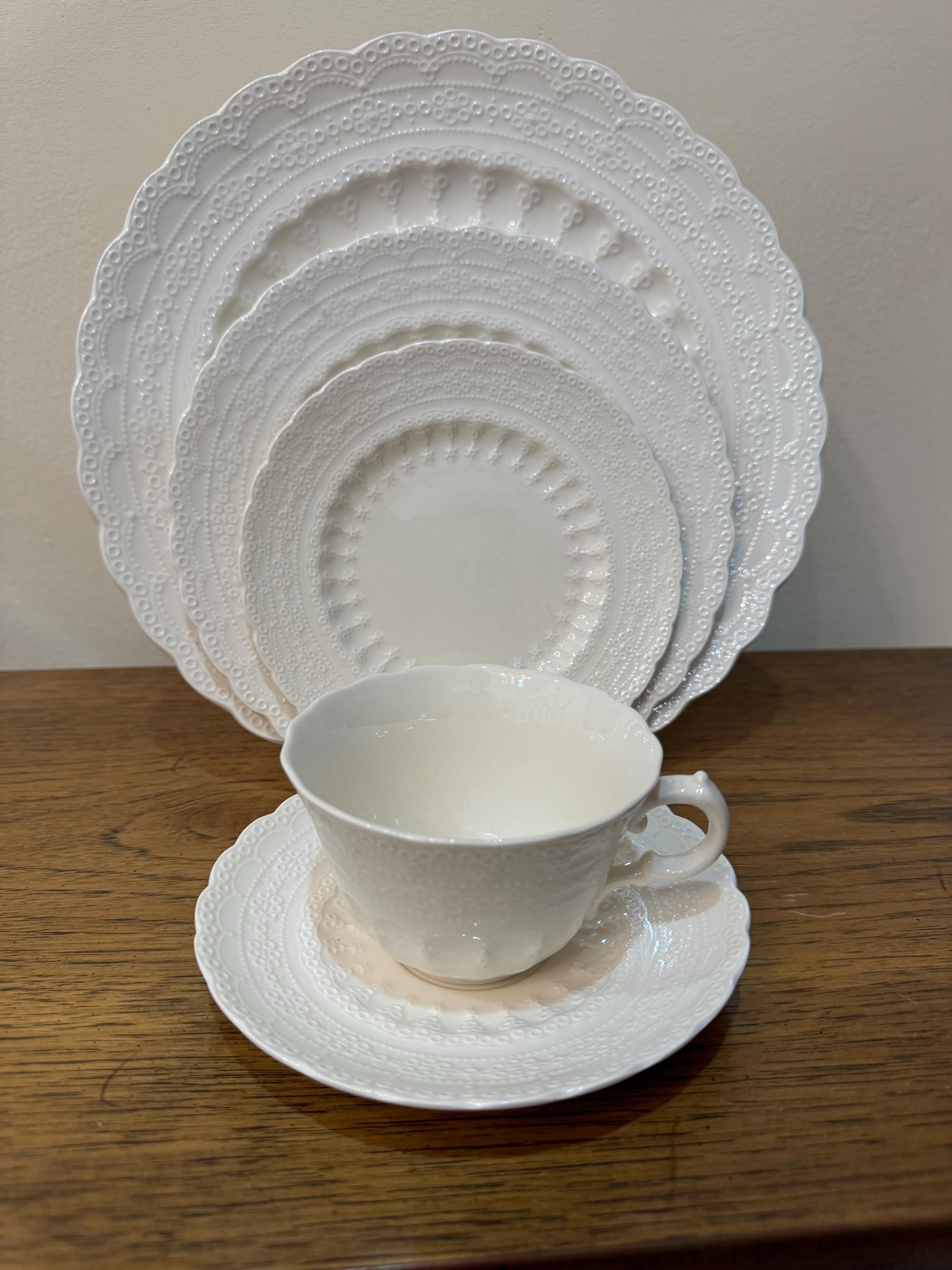 Jewel by Spode All Cream, Embossed Circles and Dots Dinnerware Your ...
