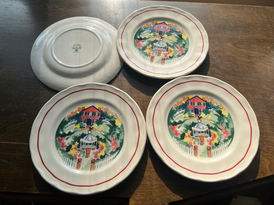 IVY HILL Welcome Home Inwood Gate Plates Set of 4 8 Inch Plates - Etsy
