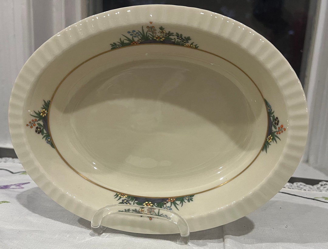 Lenox Rutledge Bone China Open Oval Vegetable Bowl Excellent - Etsy