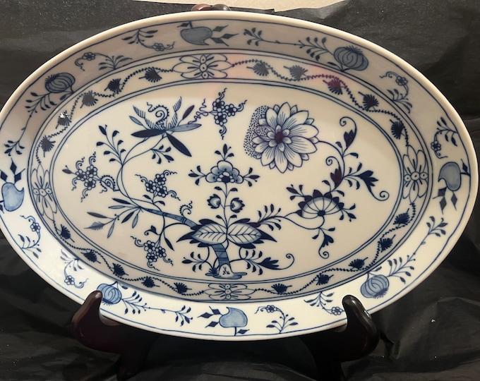 Antique Meissen Blue Onion Pattern Warming Plate - Etsy