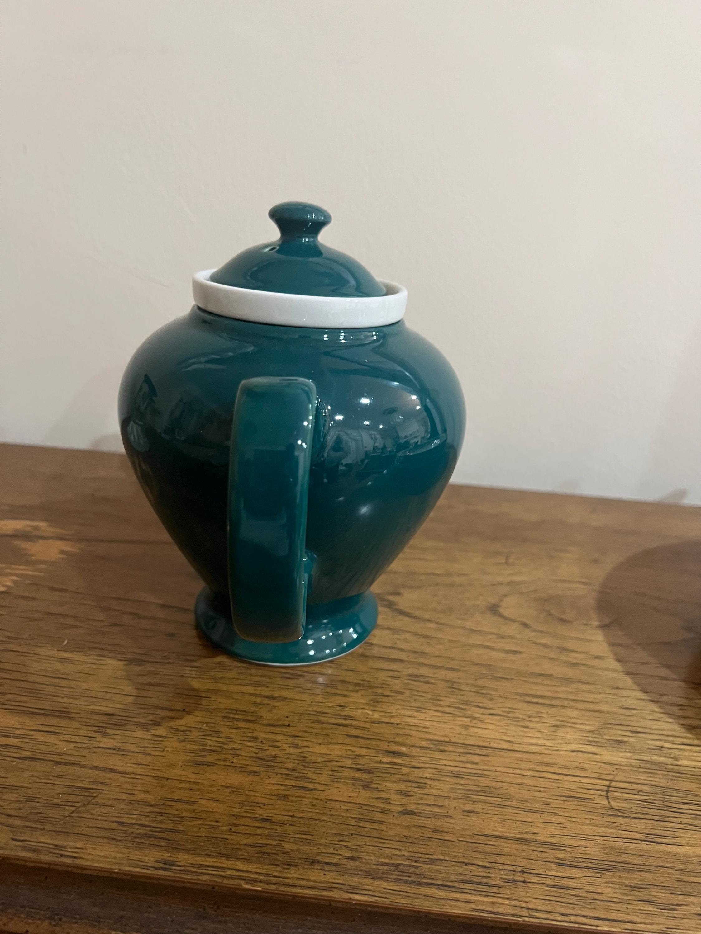Tea Pot and Lid With Infuser Mccormick GREEN Teapot by Hall - Etsy