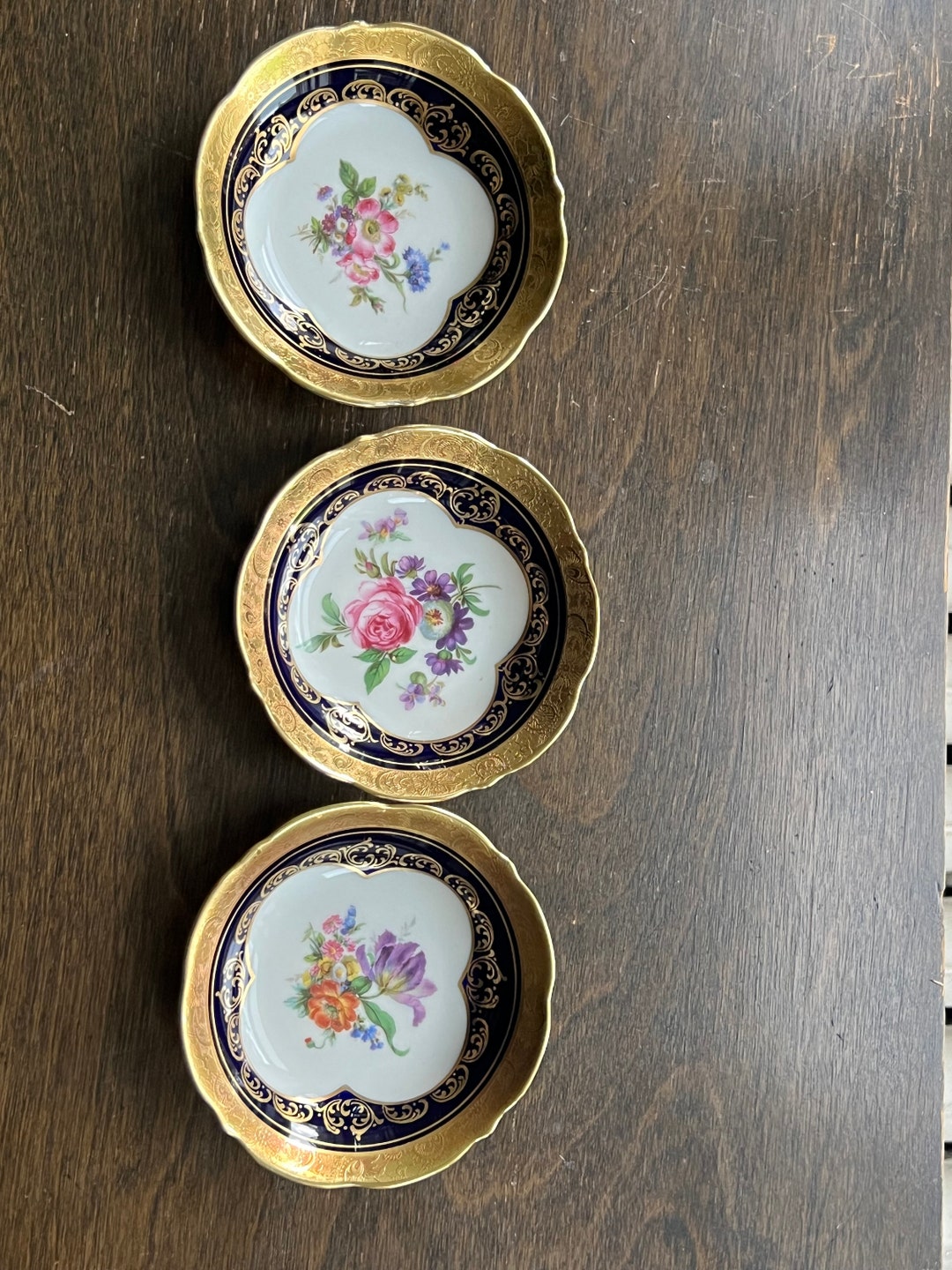 Lindner Echt Cobalt Selb Bavaria Etch Kobalt Atzgold - Etsy