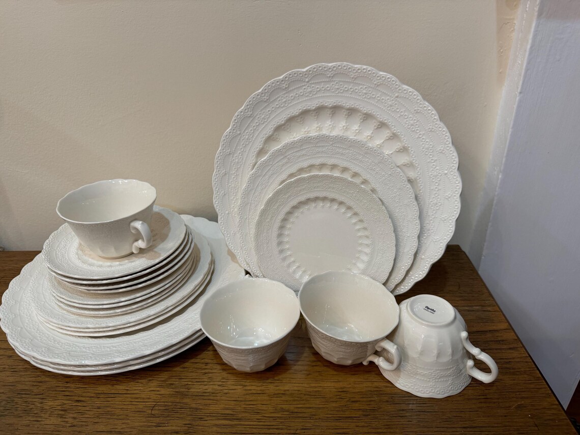 Jewel by Spode All Cream, Embossed Circles and Dots Dinnerware Your ...