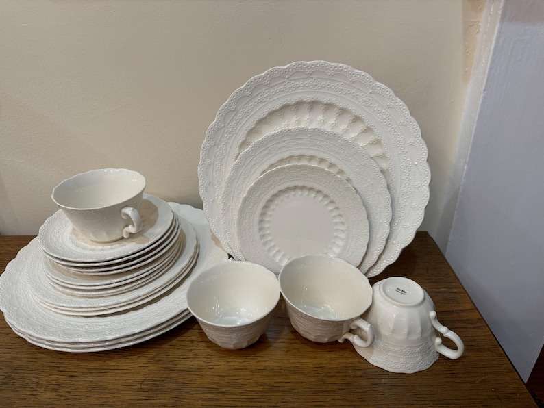 Jewel by Spode All Cream, Embossed Circles and Dots Dinnerware Your ...