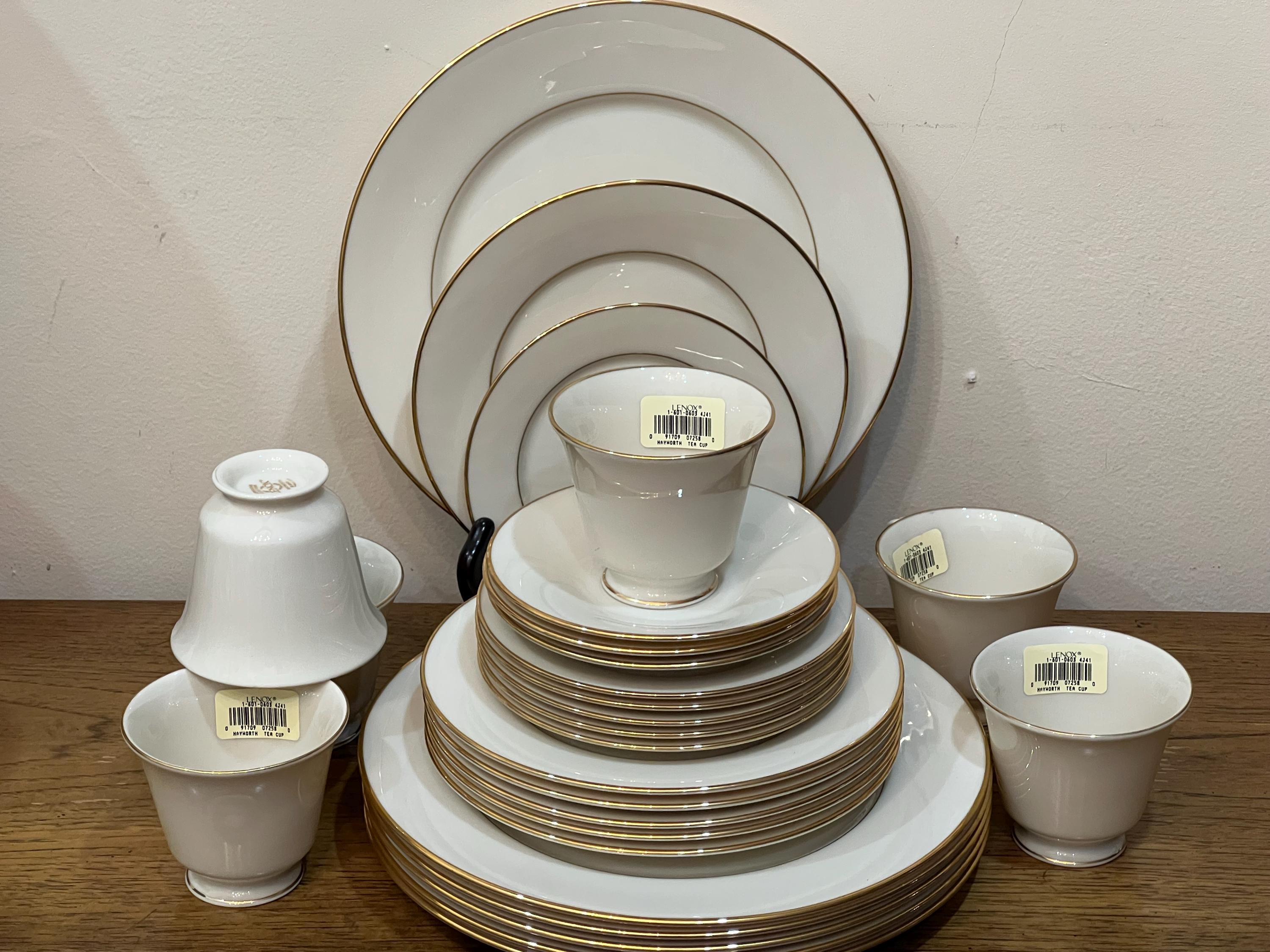LENOX Hayworth Ivory Gold Bone China Cosmopolitan Collection New ~your ...