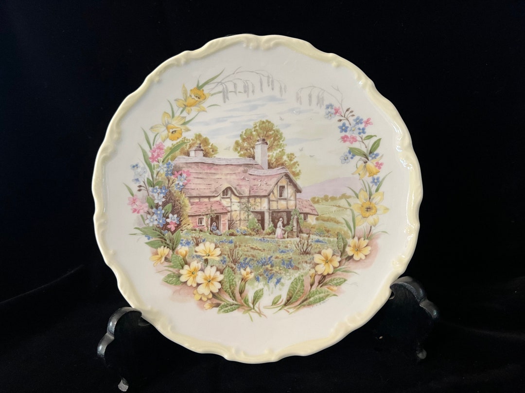 Royal Albert Bone China Cottage Garden Seasons Spring Plate 8.25 - Etsy
