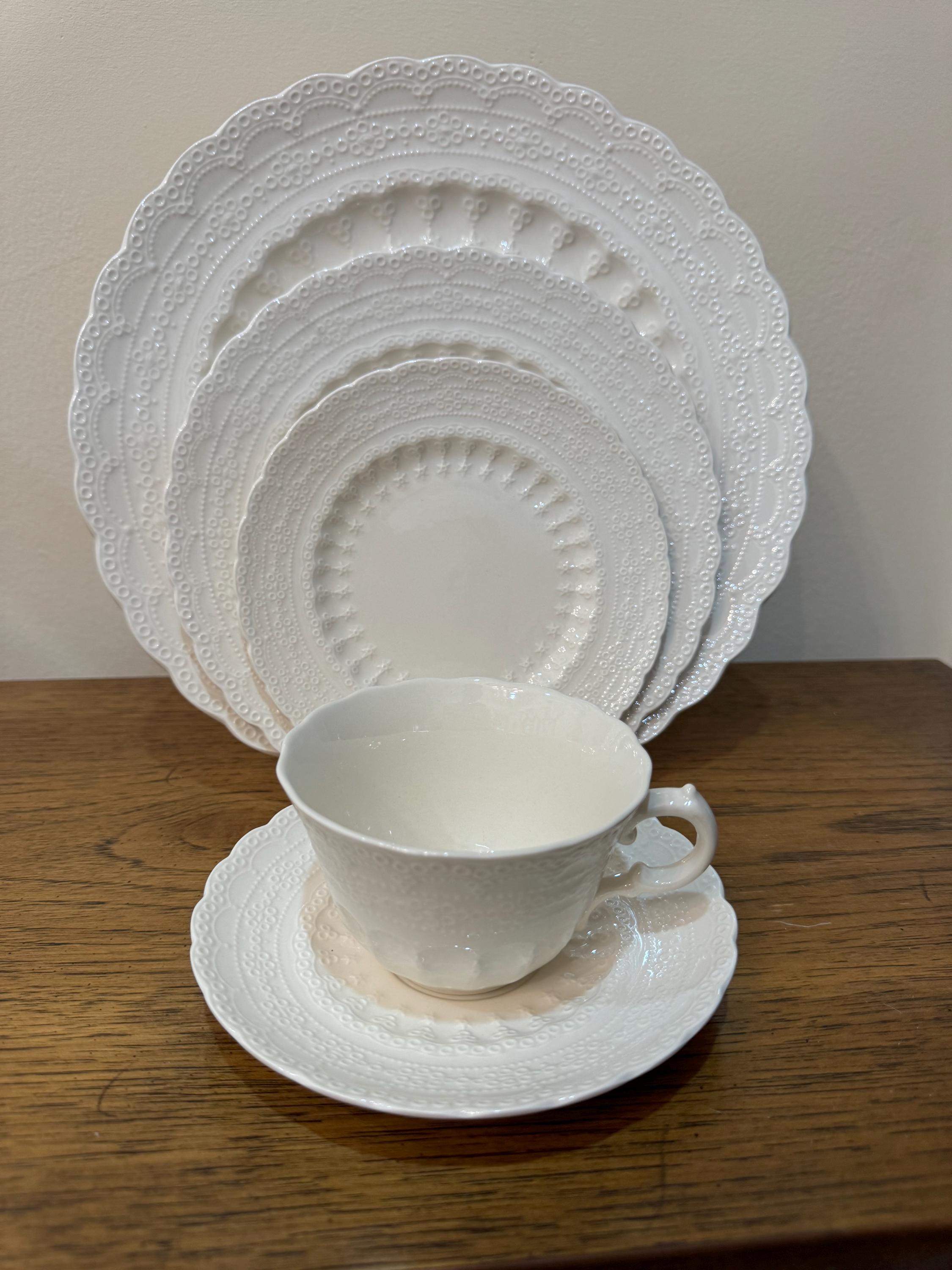 Jewel by Spode All Cream, Embossed Circles and Dots Dinnerware Your ...