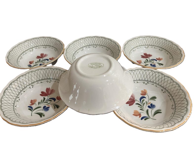 Vintage Nikko Hampton Provincial Designs Collection Set of 6 Floral ...