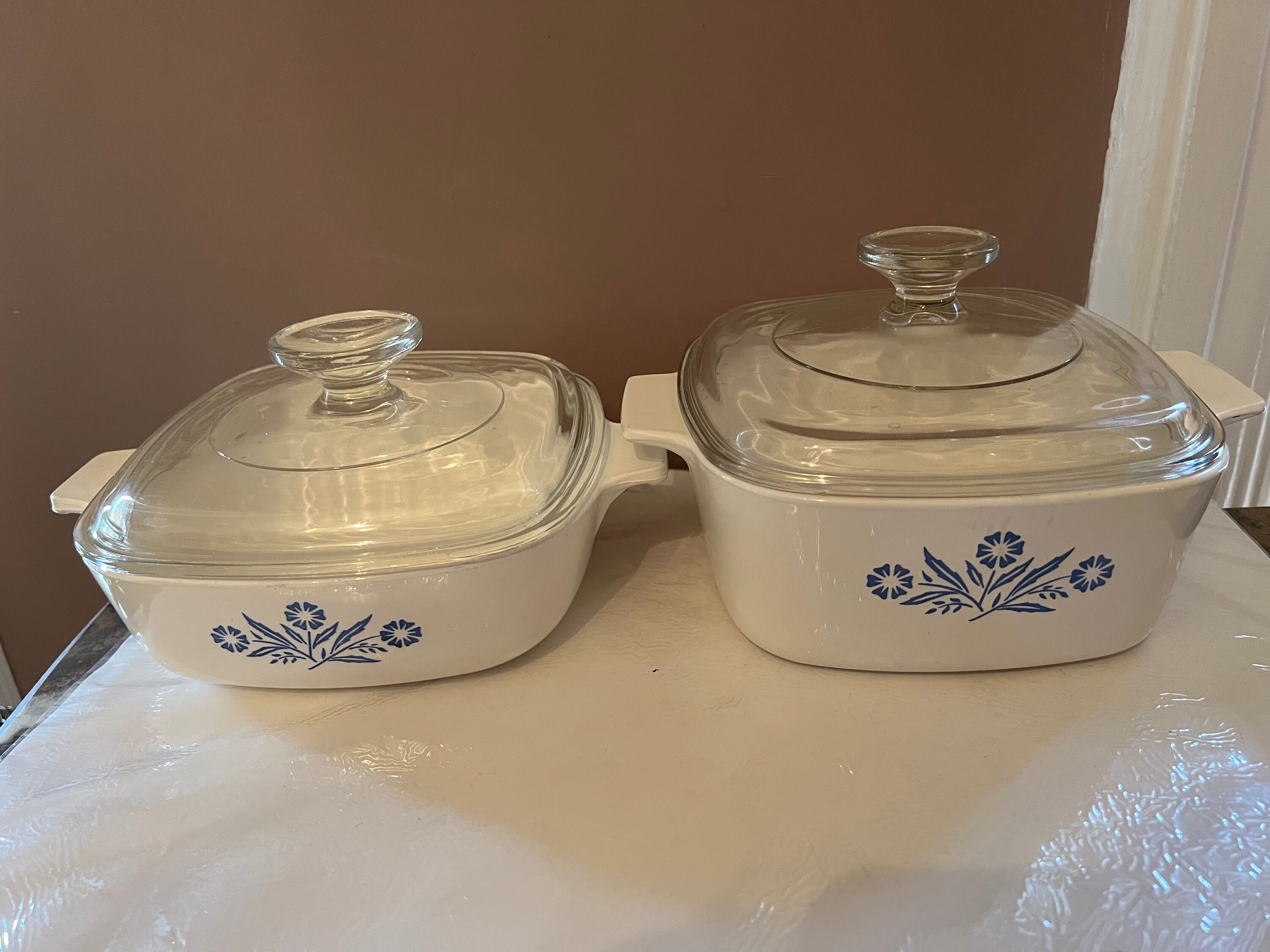 Corning Ware Blue Cornflower 4 Pc Bakeware Set P-P-1-B 1 Q and - Etsy