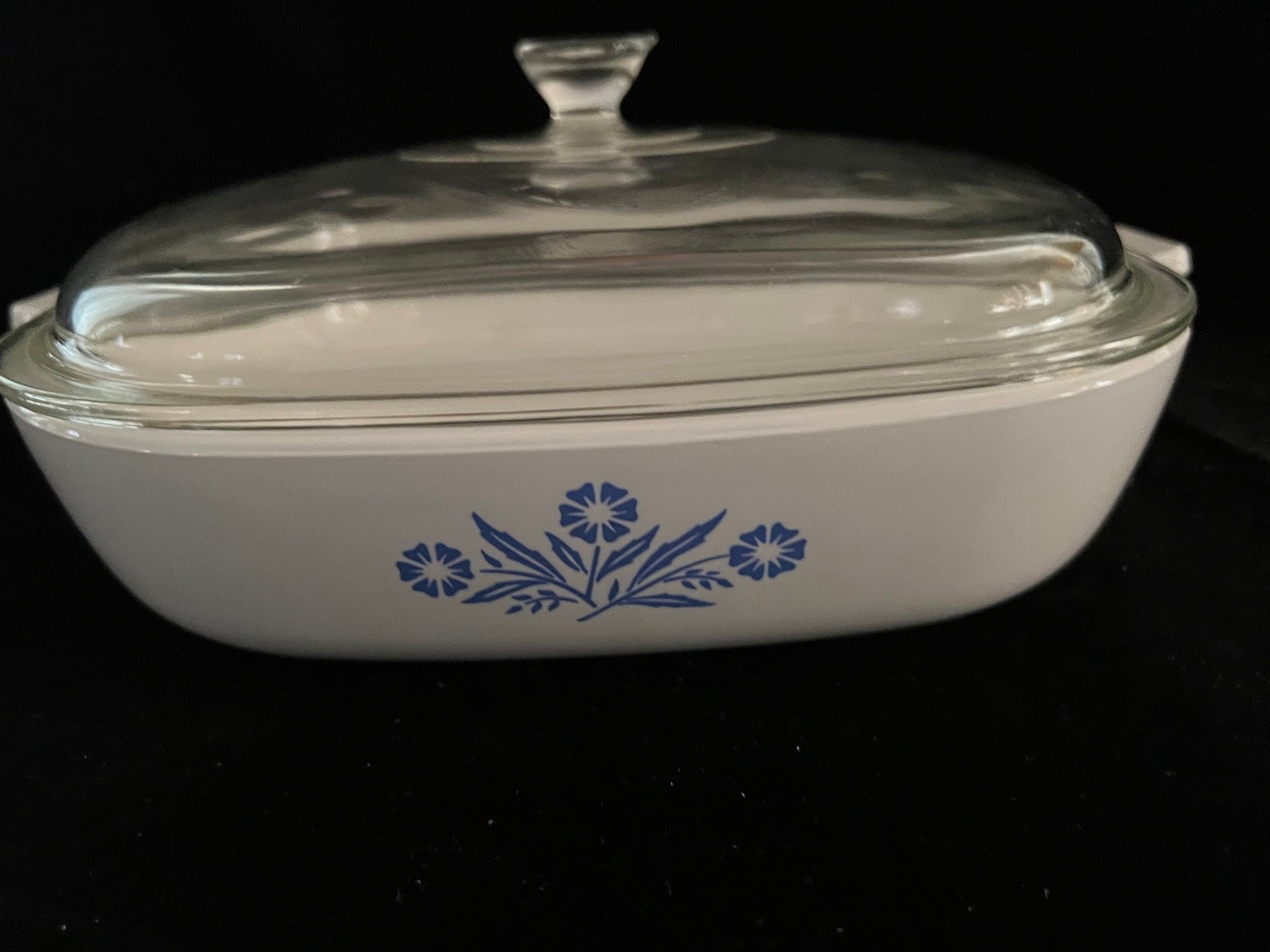 Vintage 10 in Cornflower Blue Corning Ware APD With Pyrex Lid - Etsy