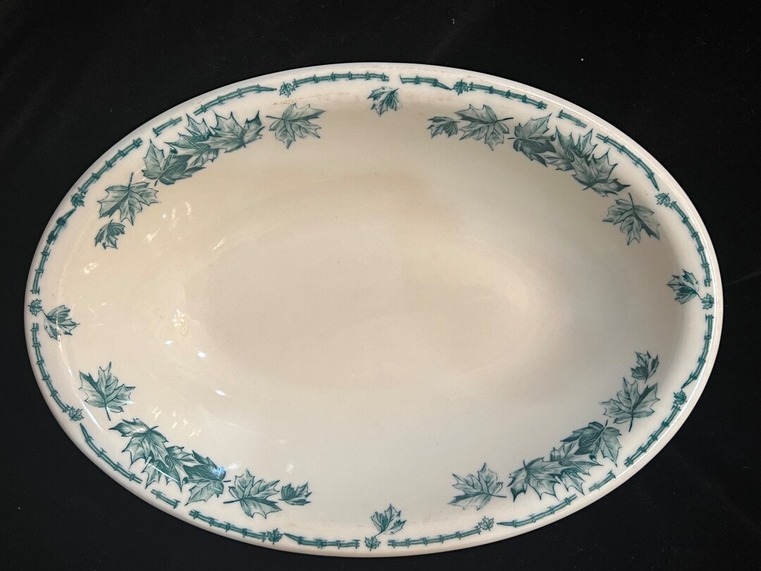 Albert Pick Co. Liberty Vitrified China Oval Vegetable Bowl White With ...