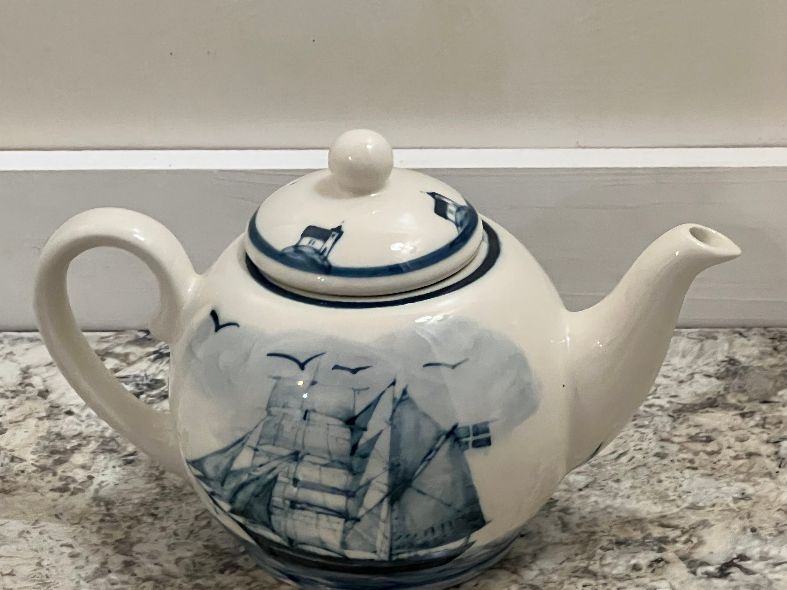 Oxney Green Nautical Sail Ship Teapot New Unused - Etsy