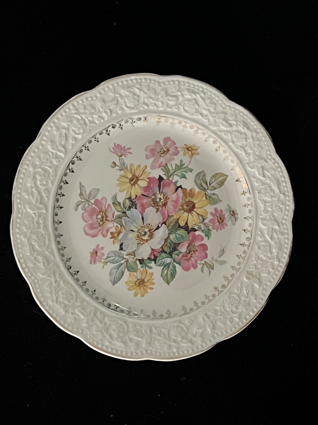 Edwin M Knowles Pattern 39-1 8 Inch Salad Plate , Embossed Border ...