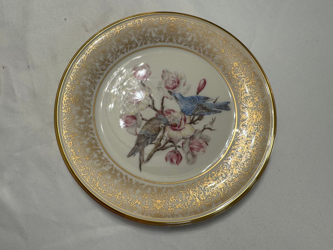 Lenox Limited Edition Plate Edward Boehm Birds "mountain BLUEBIRD ...