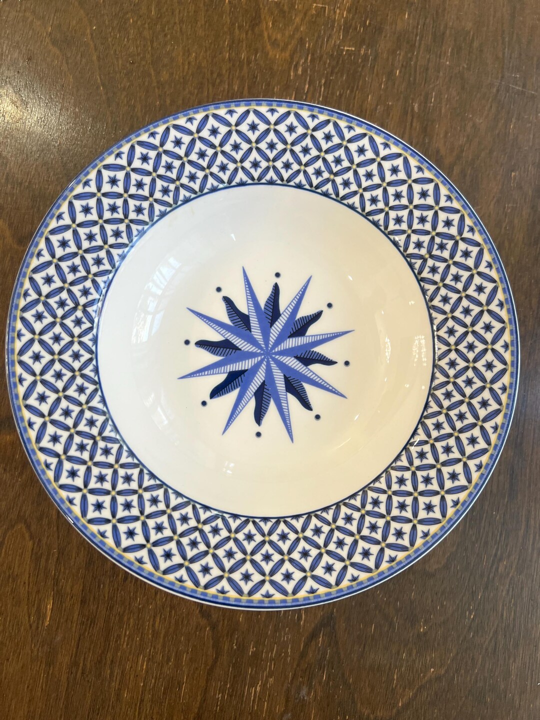 Set of 4 Casual VICTORIA & BEALE Williamsburg Nautical 8.5 Rimmed Soup ...