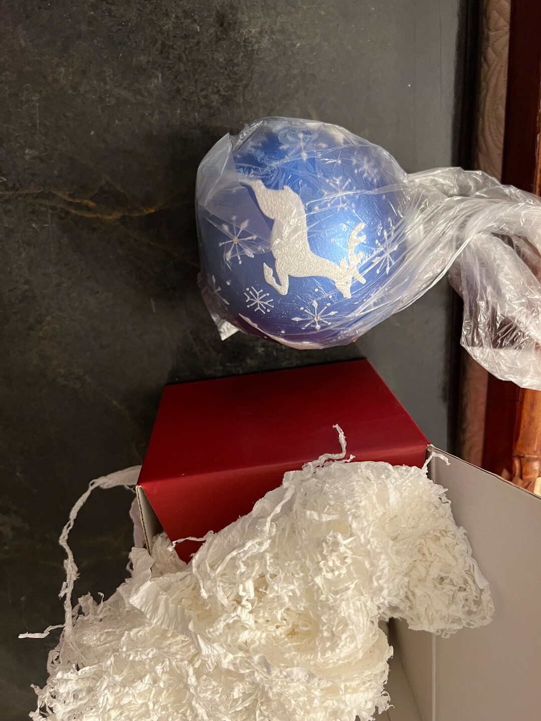 Reed and Barton Classic Stag Ball Christmas Ornament Blown Glass - Etsy