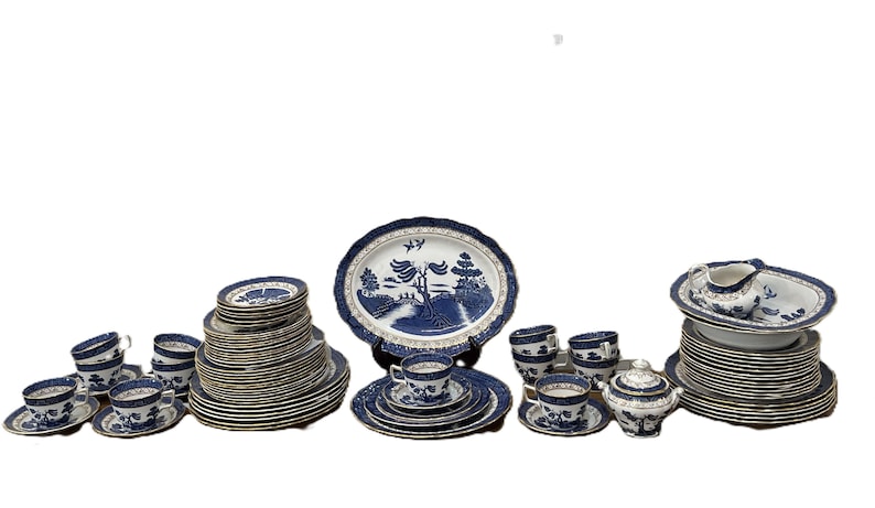 Royal Doulton Booths Real Old Willow Dinnerware: England, 1981 - Etsy UK