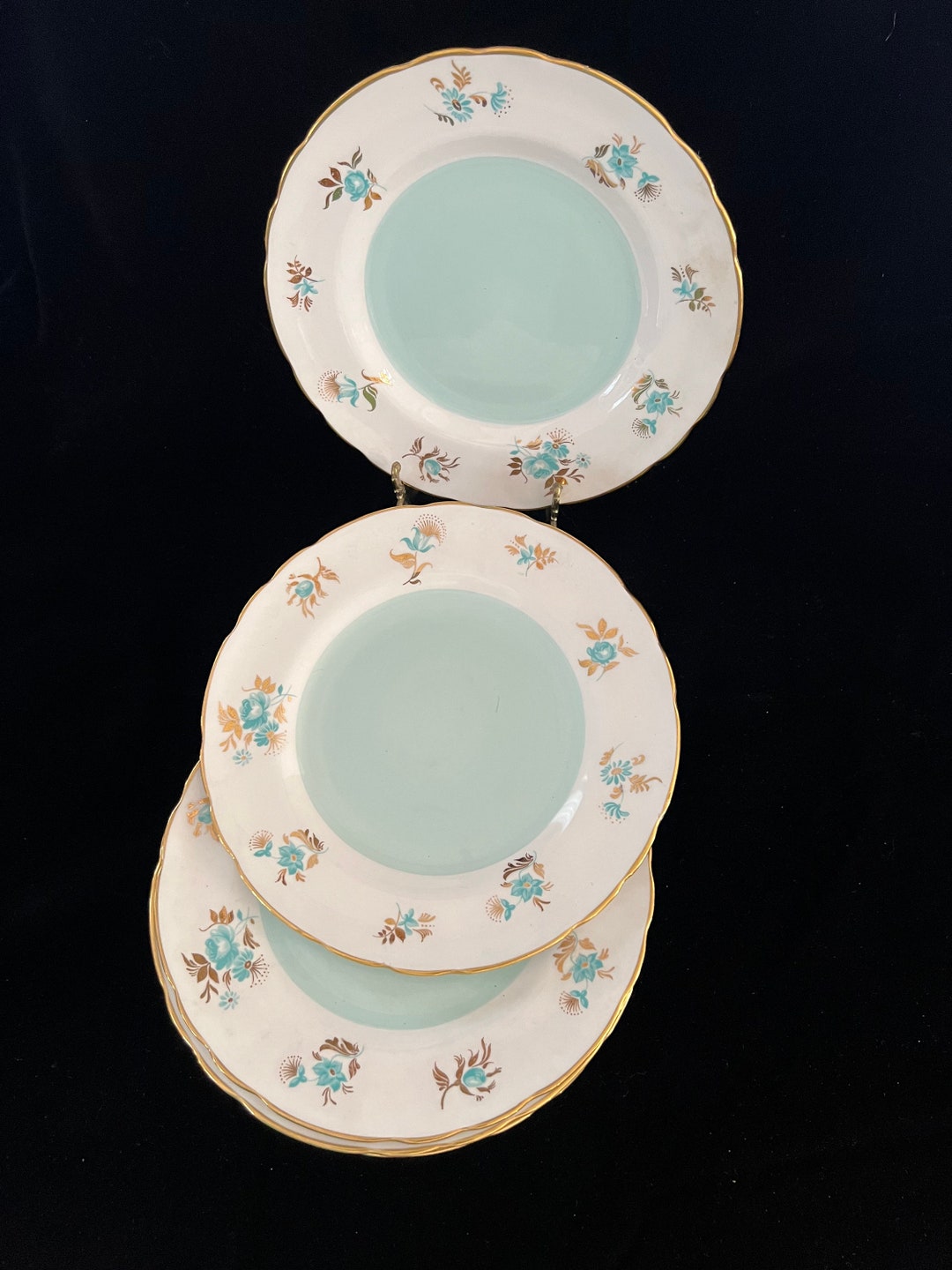 Royal Tuscan Fine Bone China Set of 4 Salad Dessert Plates Made in ...