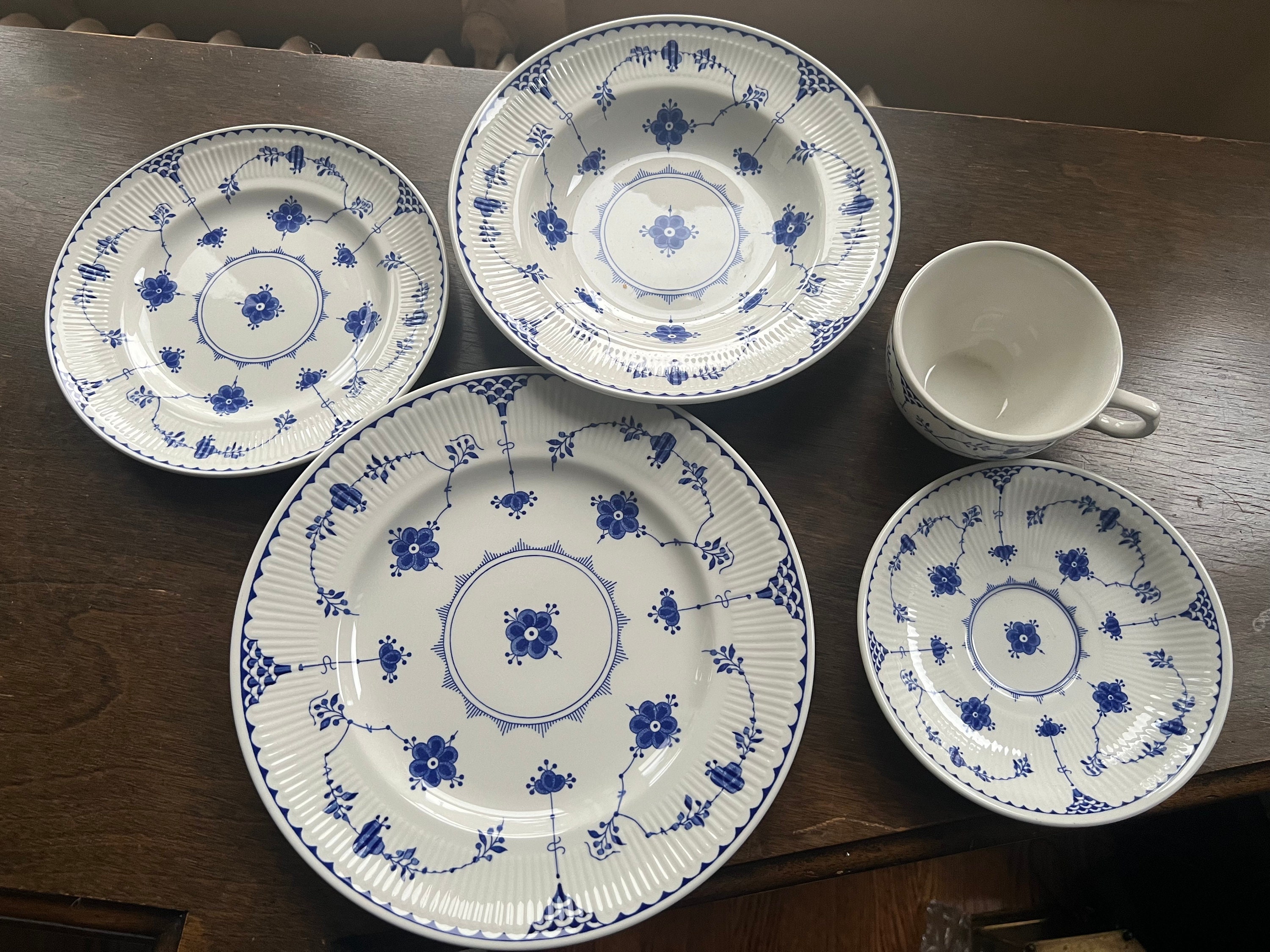 Mason's Denmark Blue England English Ironstone 5PC Place - Etsy