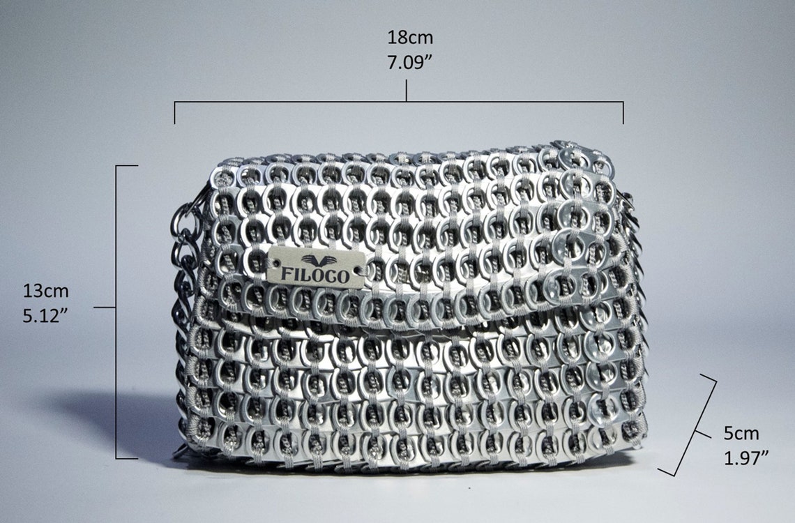 Upcycled Aluminium Pull Tabs Bag margaret _ - Etsy