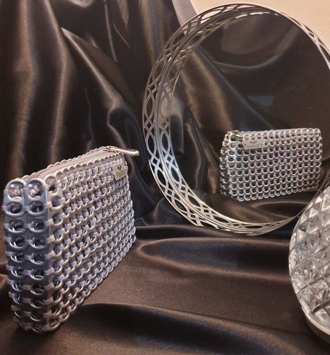 Aluminium Soda Pop Tabs Big Wallet Unisex | Silver Big Wallet | Wallet ...