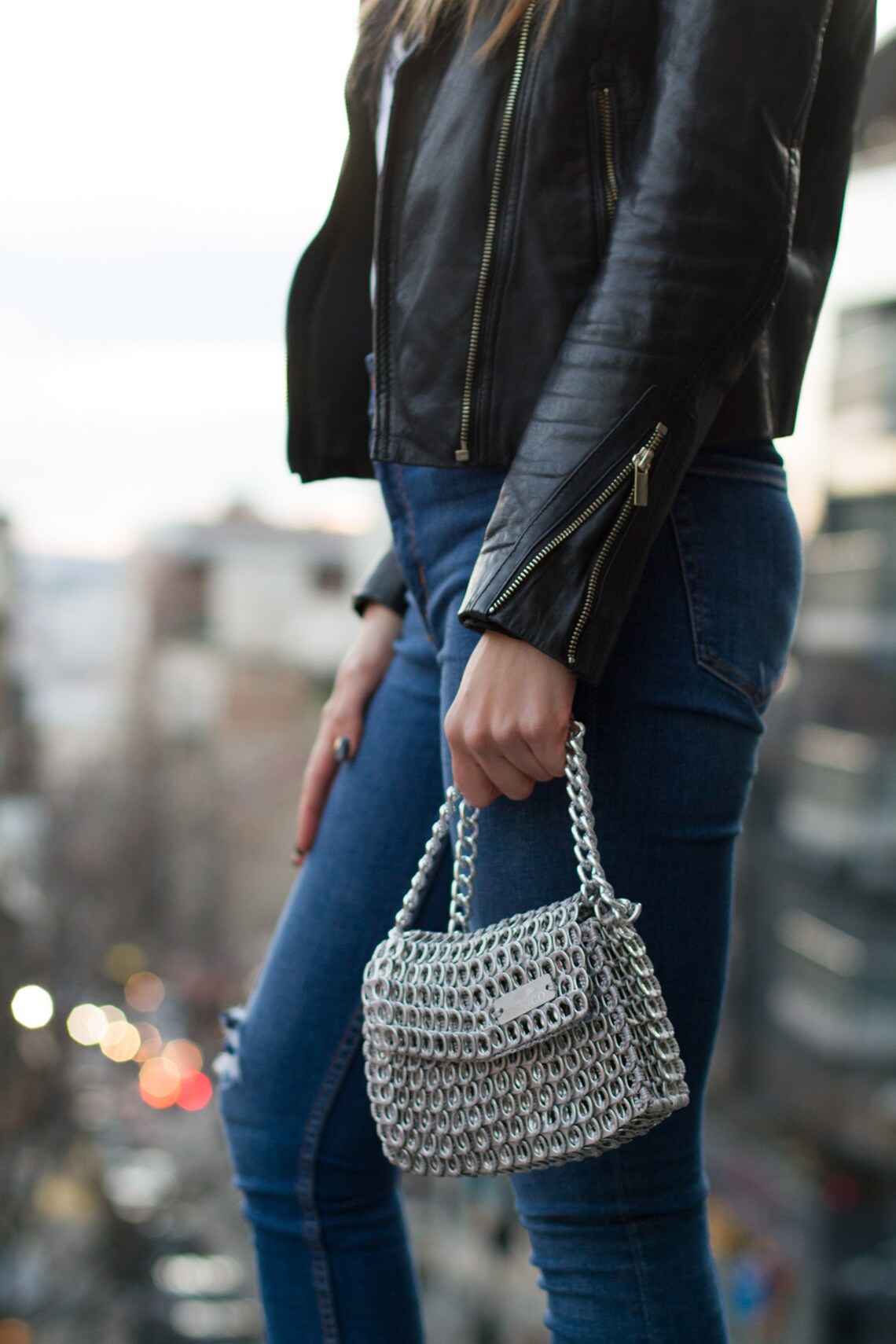 Upcycled Aluminium Pull Tabs Bag margaret _ Recycled Metal Bags ...