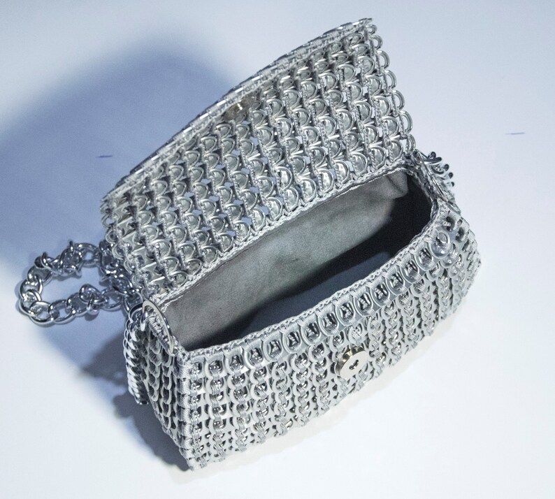 Upcycled Aluminium Pull Tabs Bag margaret _ Recycled Metal Bags ...