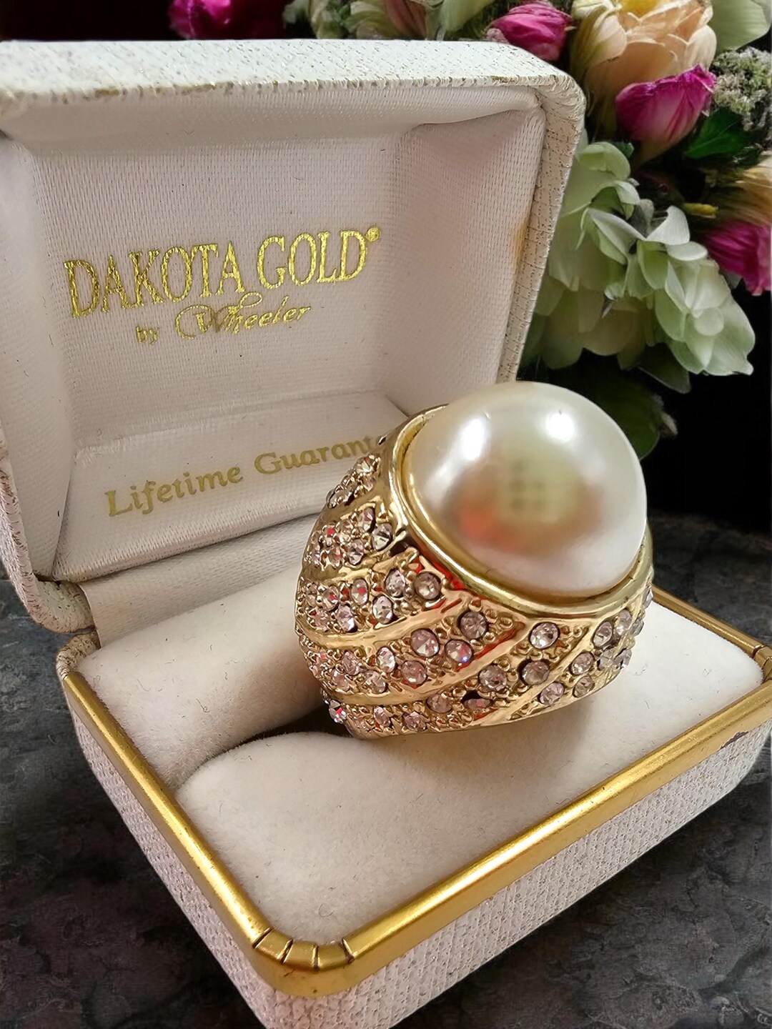 Beautiful, Vintage 1920s Art Deco Cocktail Statement Large Pearl ...