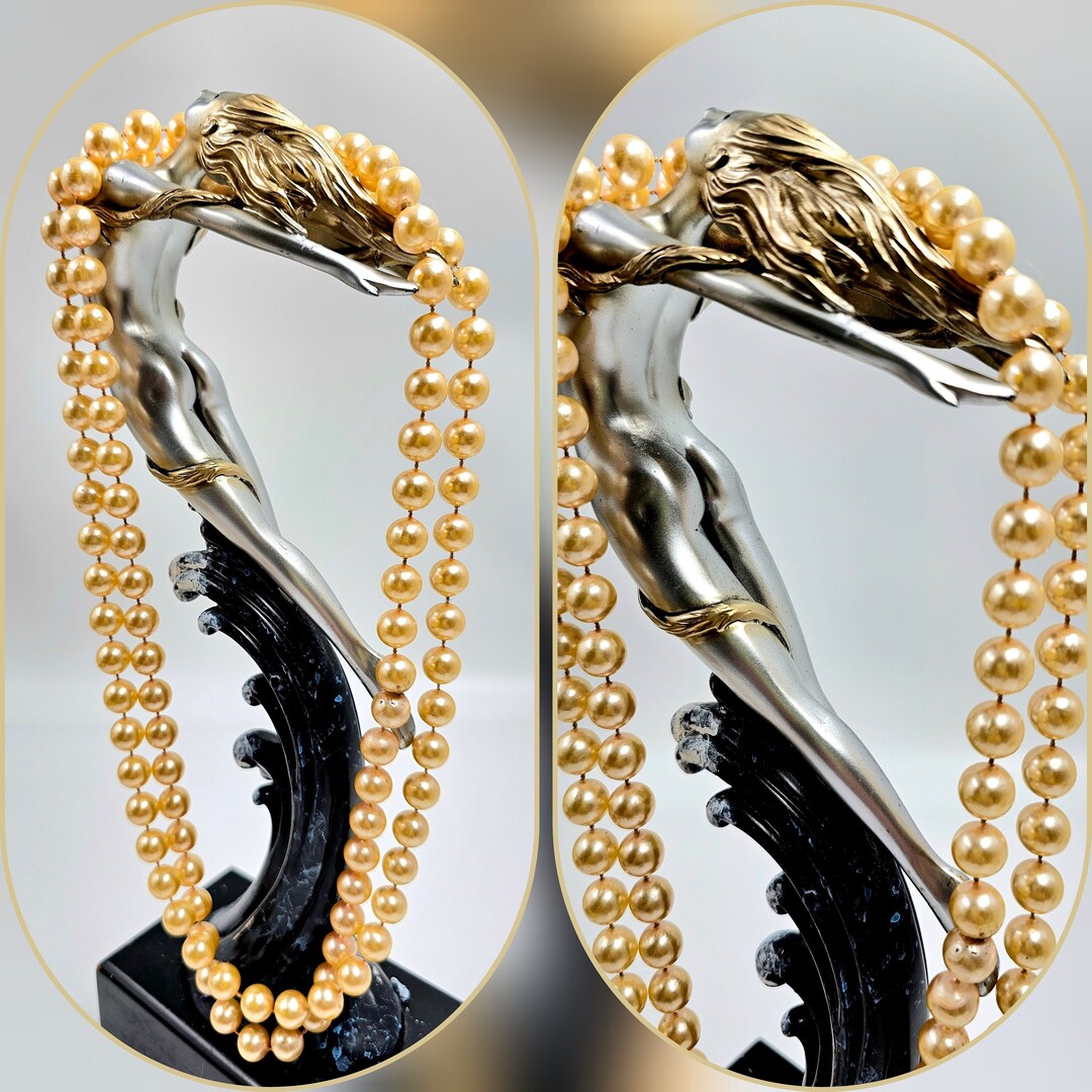 Beautiful, Vintage 1920s Art Deco String of Quality Made Glass Pearls ...