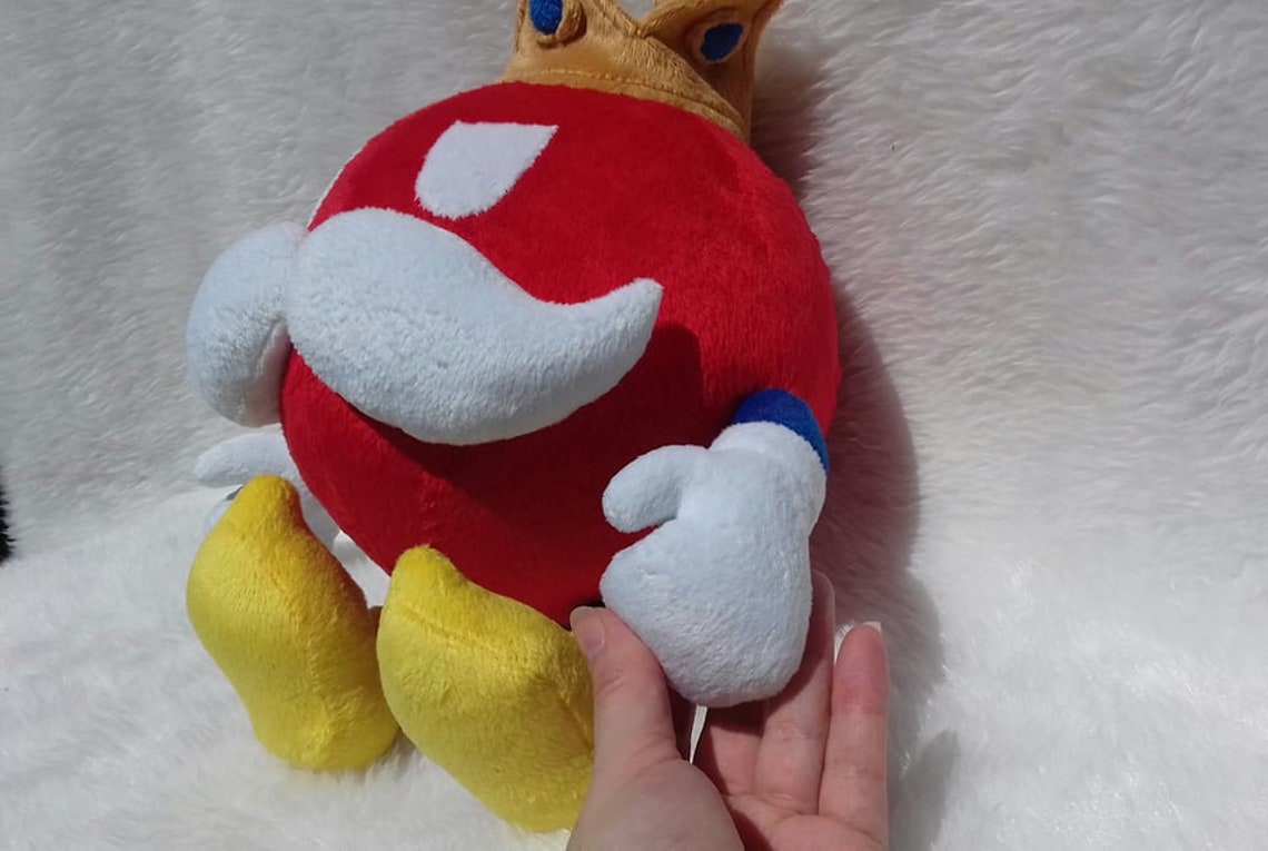 Custom Plush King Bob Omb. Custom Plush Just Like King Bob-omb | Etsy
