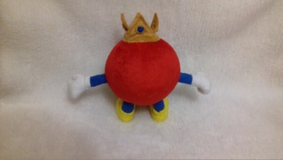 Custom Plush King Bob Omb. Custom Plush Just Like King Bob-omb | Etsy