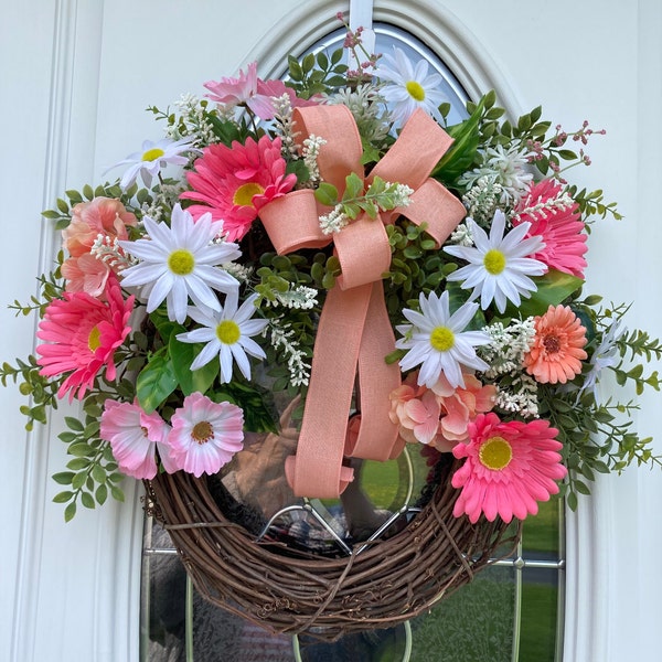 Daisy Wreath - Etsy